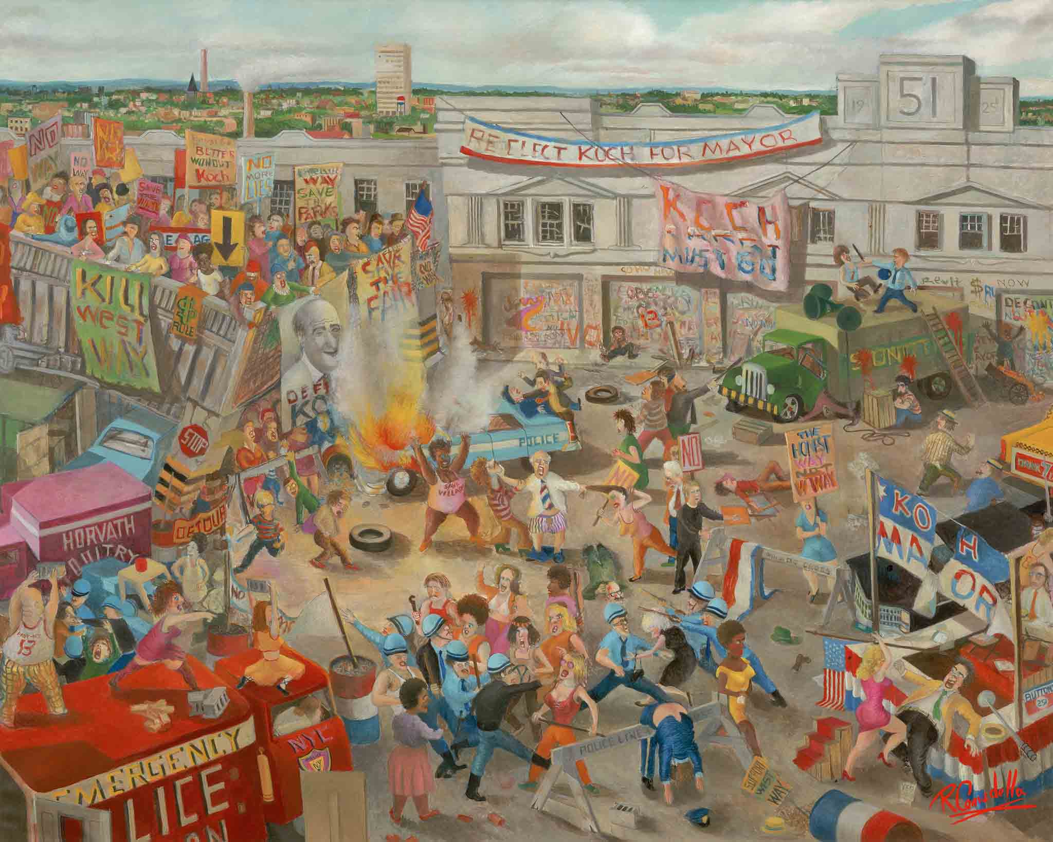 Robert Cenedella | Artwork | Westway (1978) – Robert Cenedella | 60 ...