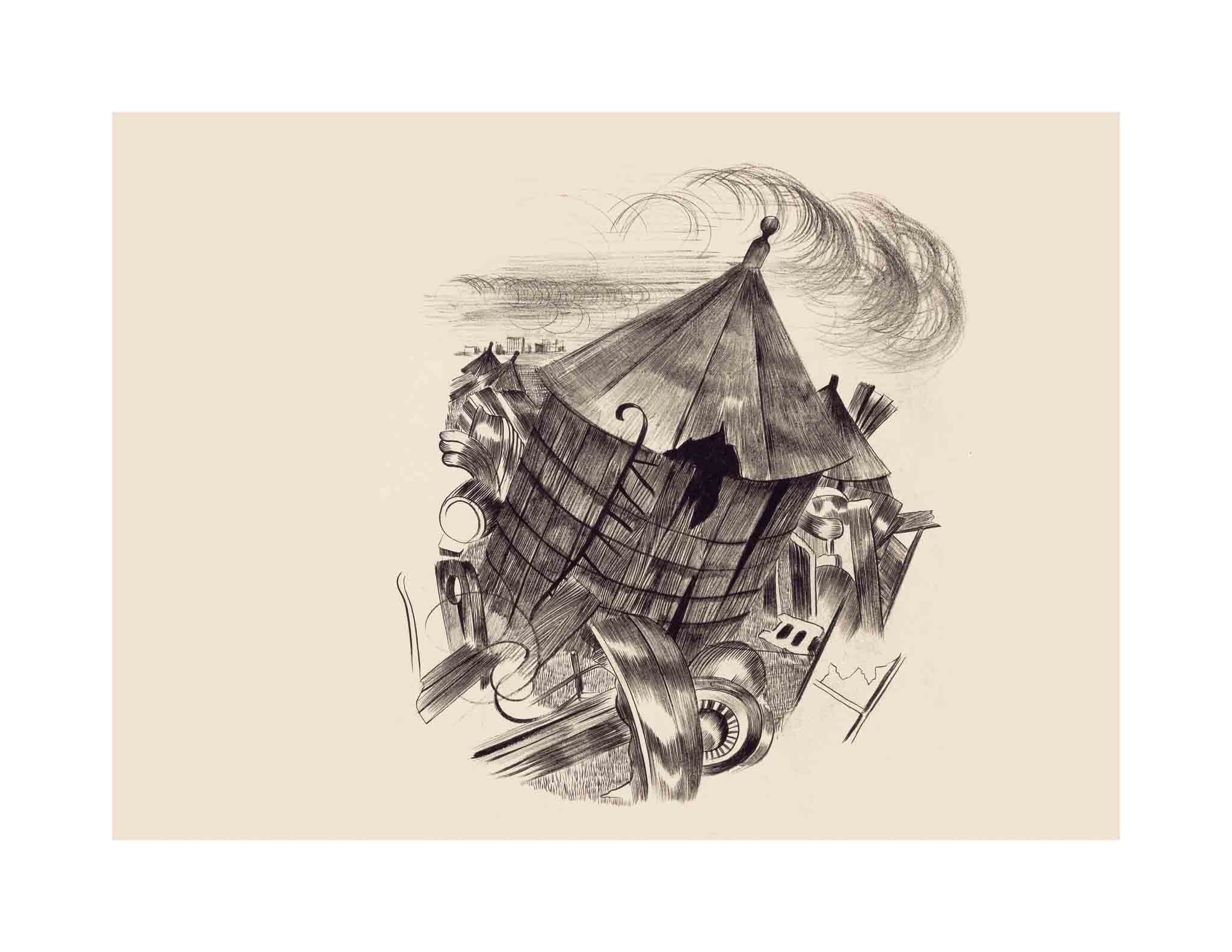 Water Tower – Robert Cenedella | 60 Years of American Art