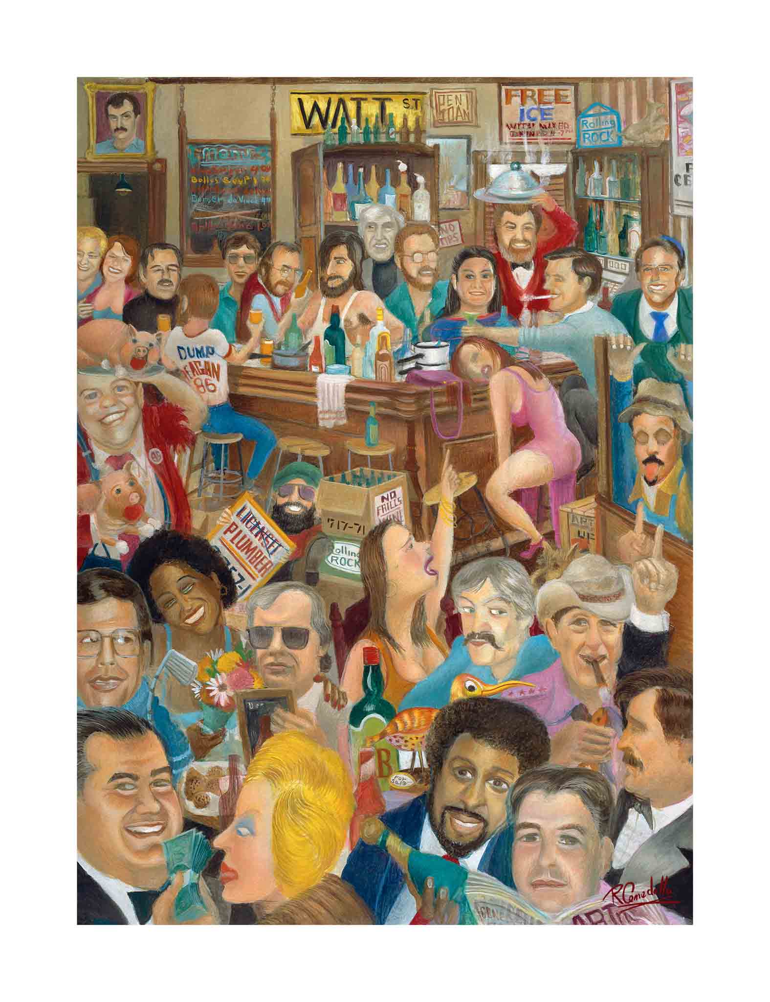 Happy Hour – Robert Cenedella | 60 Years of American Art