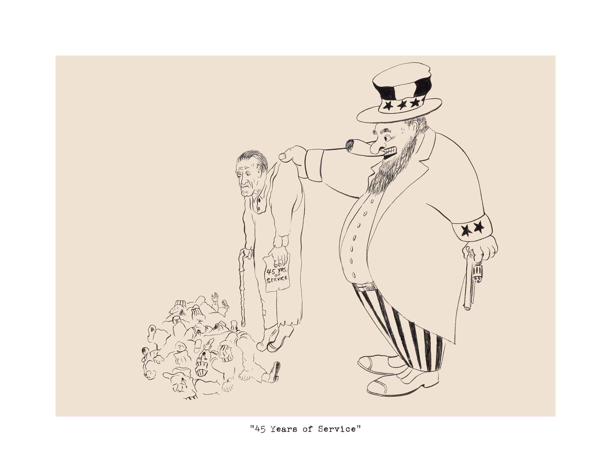 Robert Cenedella | Artwork | 45 Years of Service (1968) – Robert ...