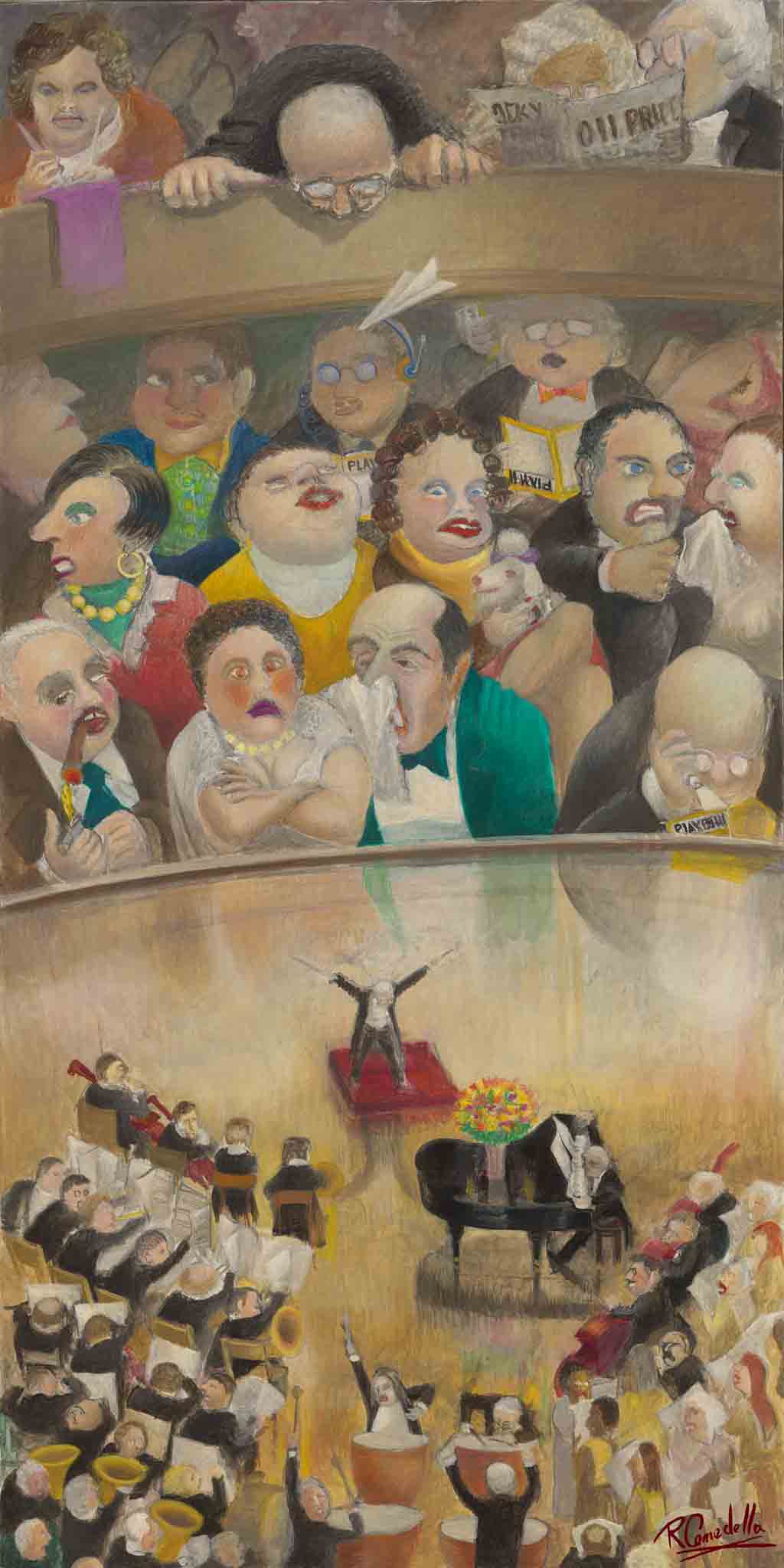 Robert Cenedella | Artwork | The Balcony (1985) – Robert Cenedella | 60 ...