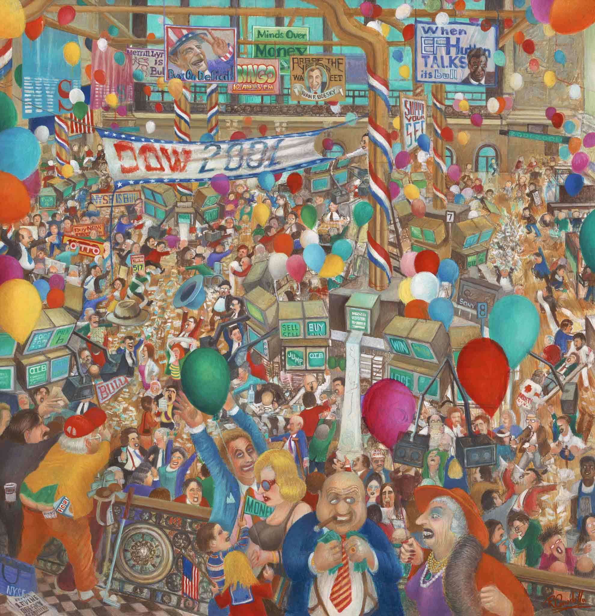 Robert Cenedella | Artwork | 2001 - A Stock Odyssey (1986) – Robert ...